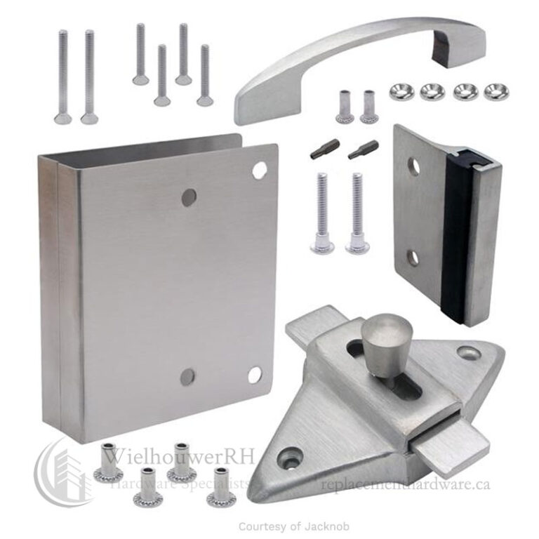 115513 Fix-It Kit Latch 1" Outswing with Pull, Square Edge, Stainless ...