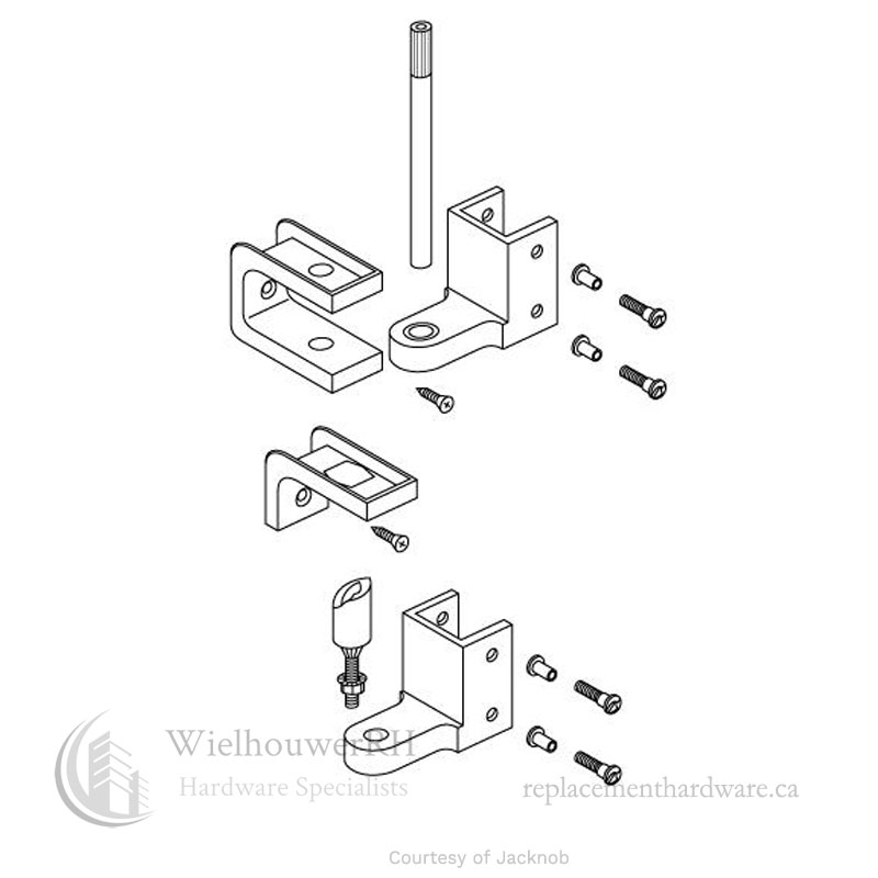63120 Replacement Hinge Pack, 7/8" Door, 1-1/4" Post » Wielhouwer ...